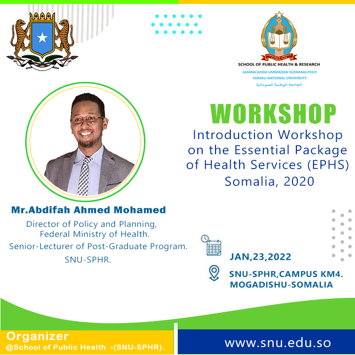 Introduction Workshop on the Essential Package of Health Services (EPHS ...